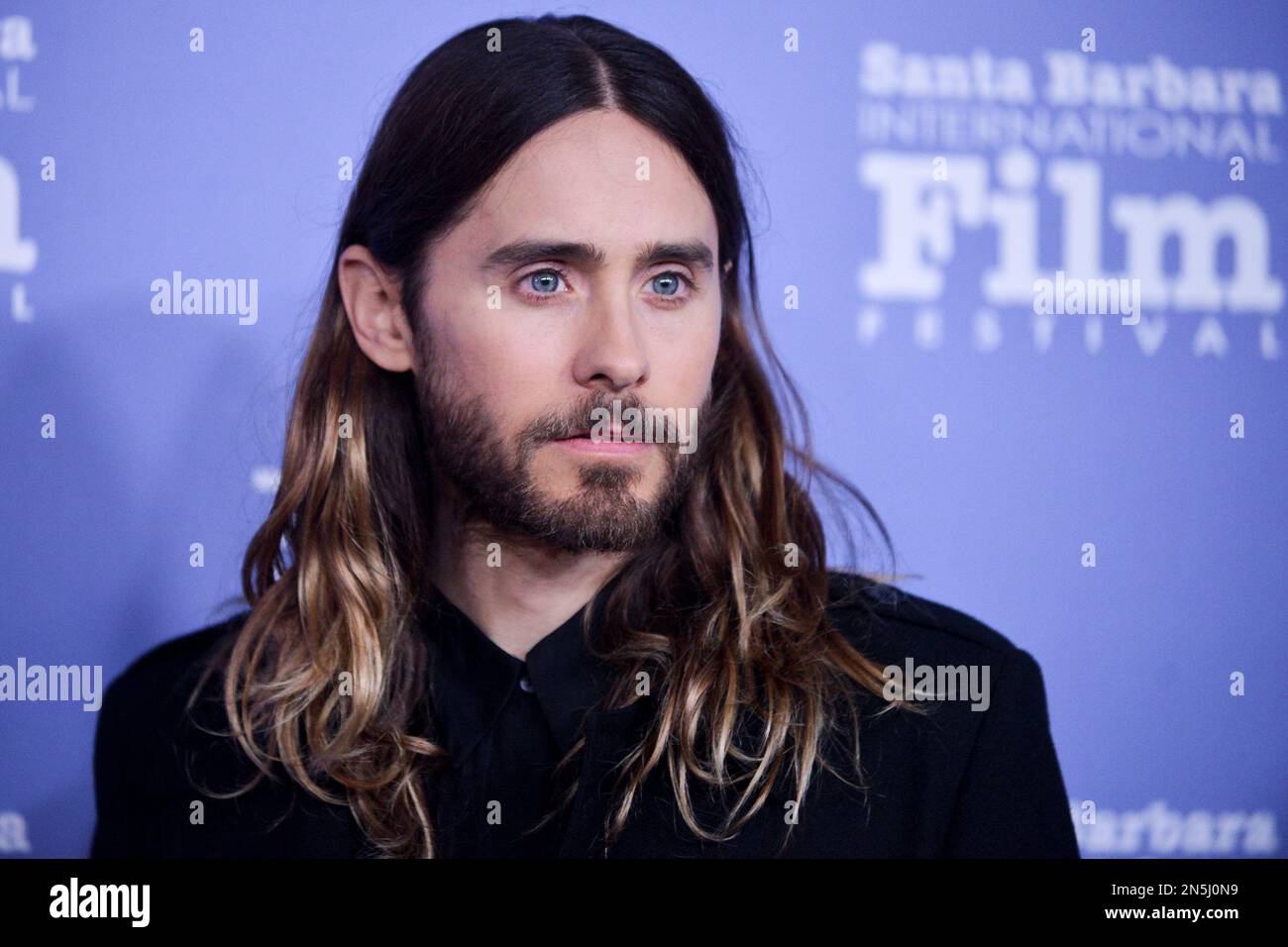 Jared Leto arrives at 2014 Santa Barbara International Film Festival ...