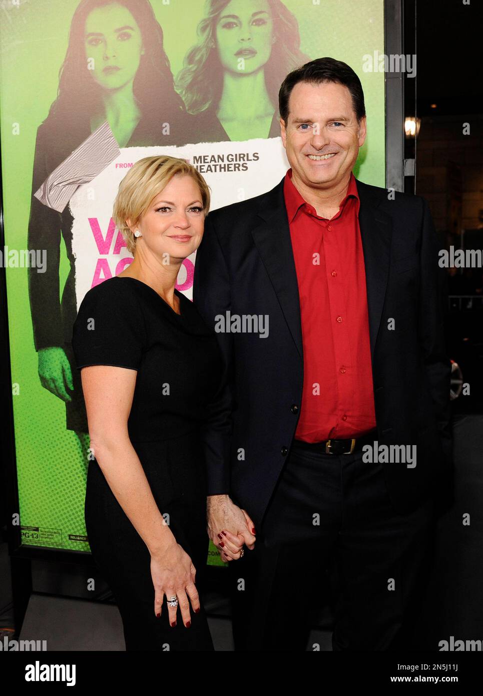 Mark Waters, director of "Vampire Academy," poses with his wife Dina at ...