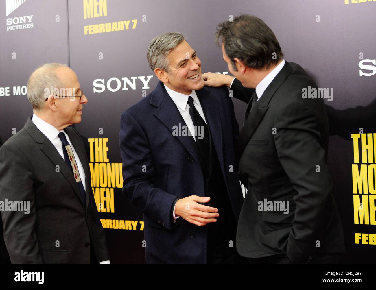 From left, actor Bob Balaban, director and actor George Clooney and ...