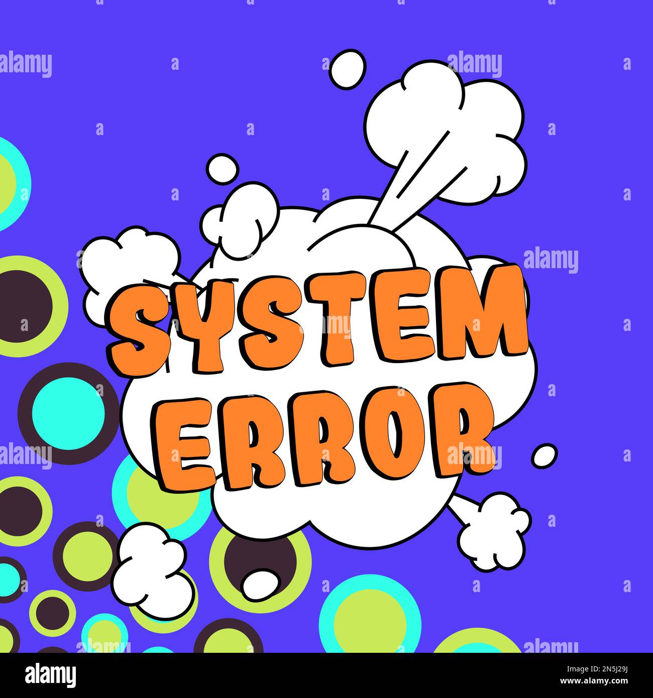 Writing displaying text System Error. Business showcase Technological ...