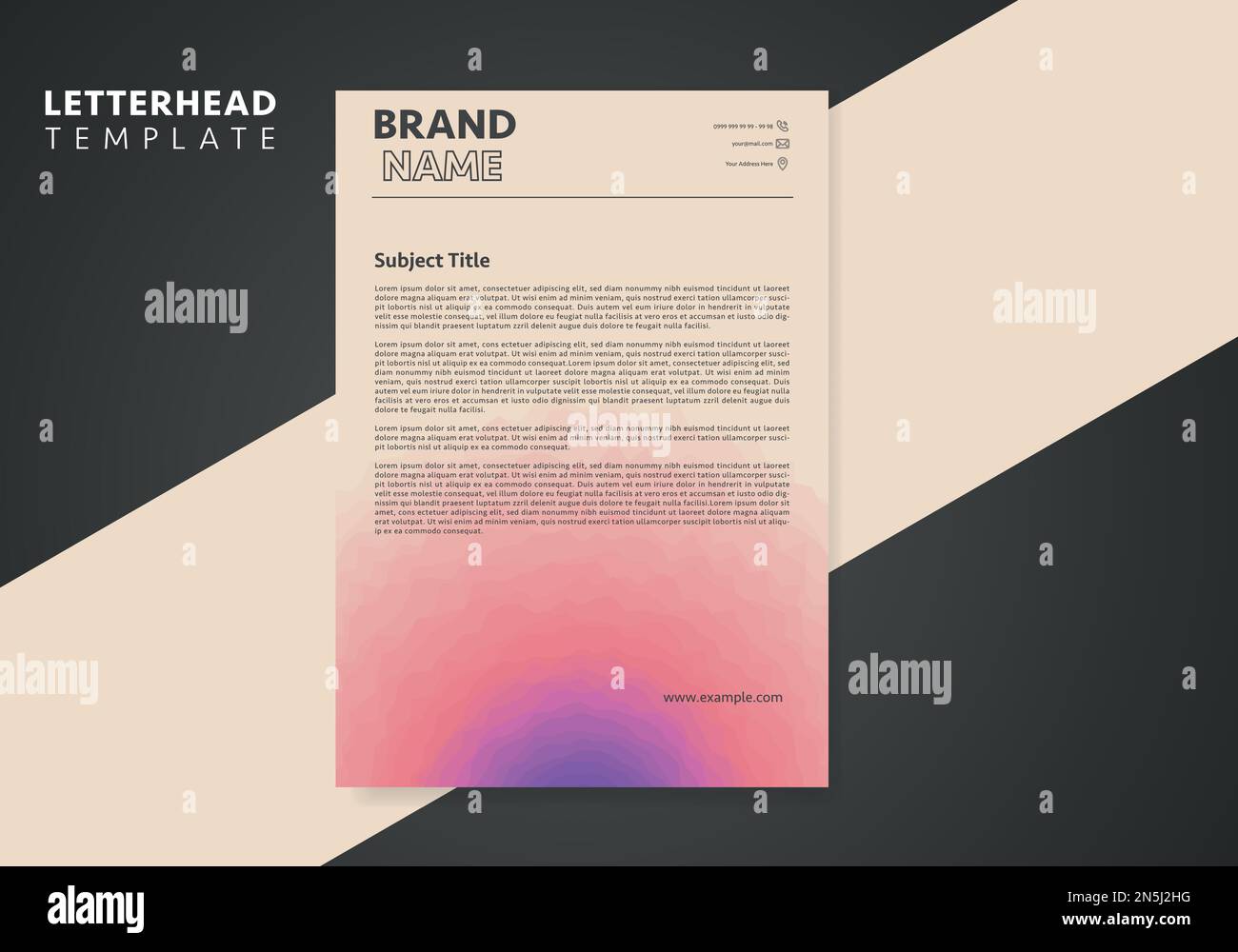 Corporate Business Letterhead, Elegant and minimalist style letterhead ...