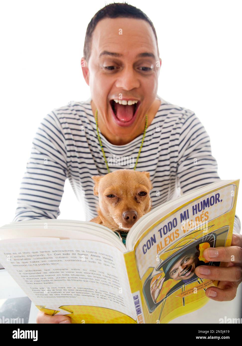 In this Friday, Jan. 31, 2014 photo, Cuban born comedian and actor Alexis Valdes poses with his ...