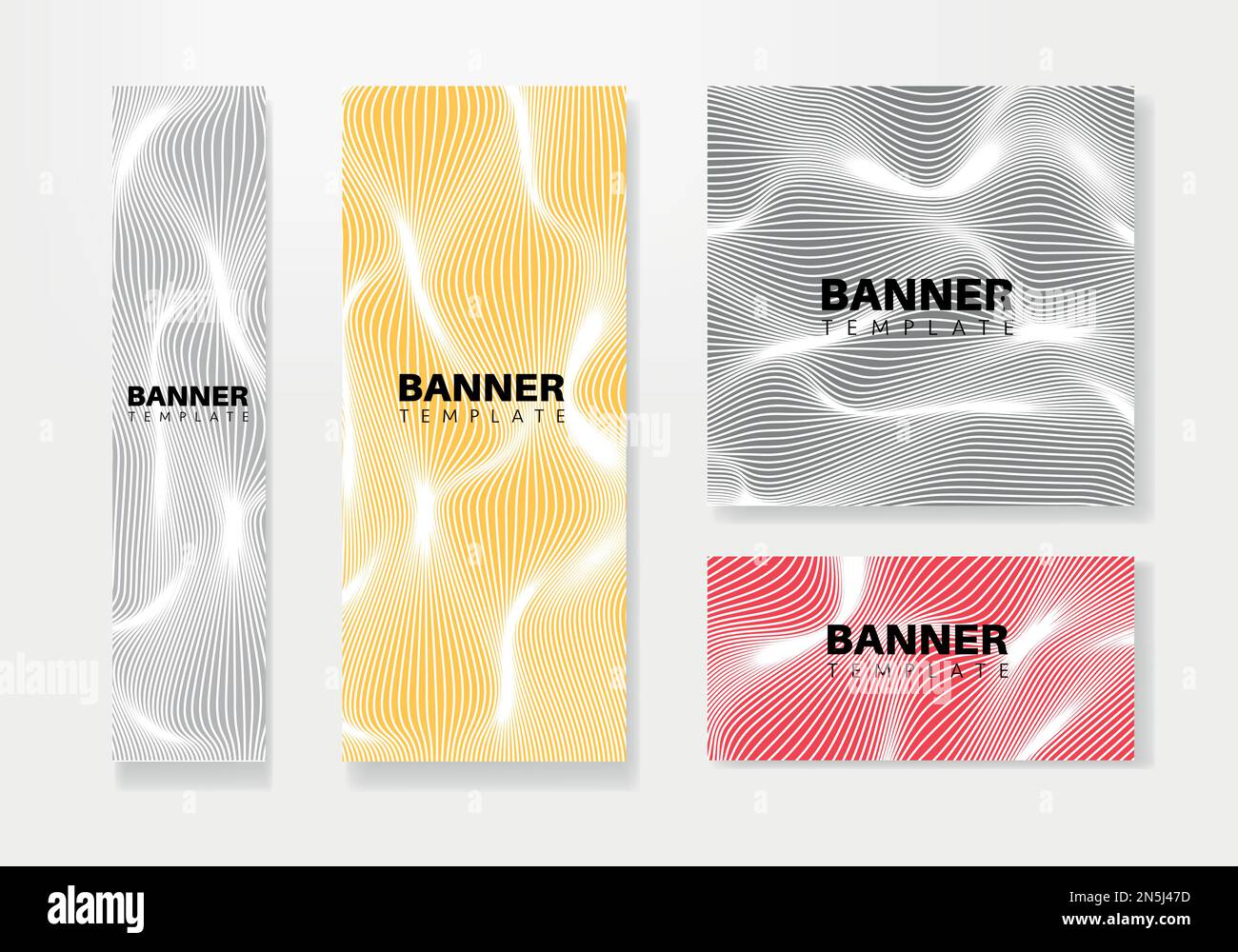 Modern banner design web template Set, web banner. Background for ...