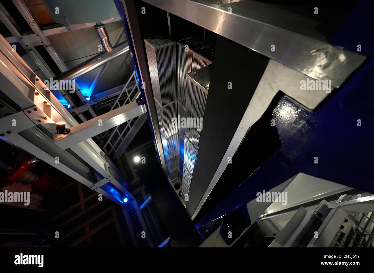 A cross-section of a prototype reactor is shown inside Last Energy's ...