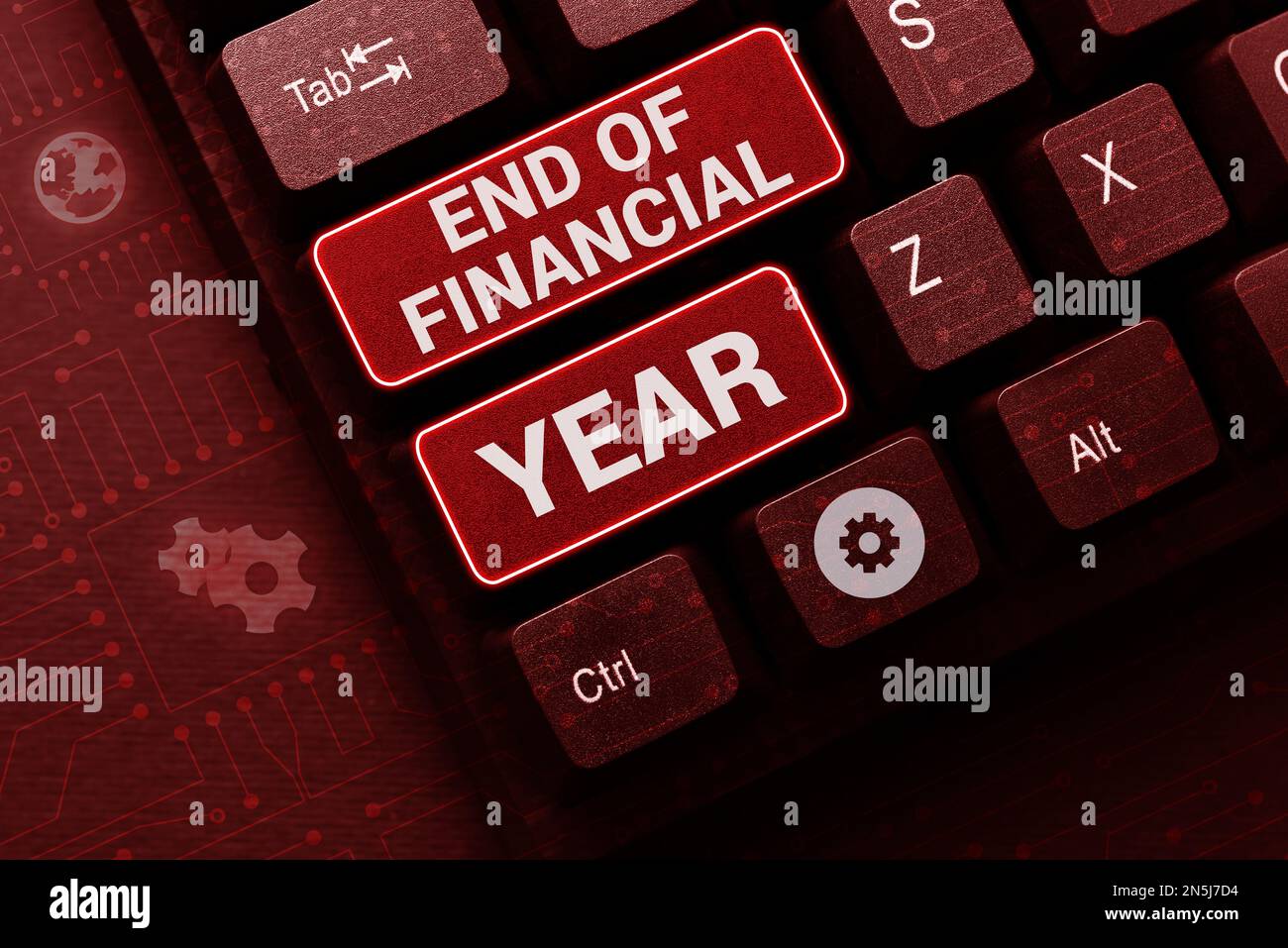 Text showing inspiration End Of Financial Year. Business showcase ...
