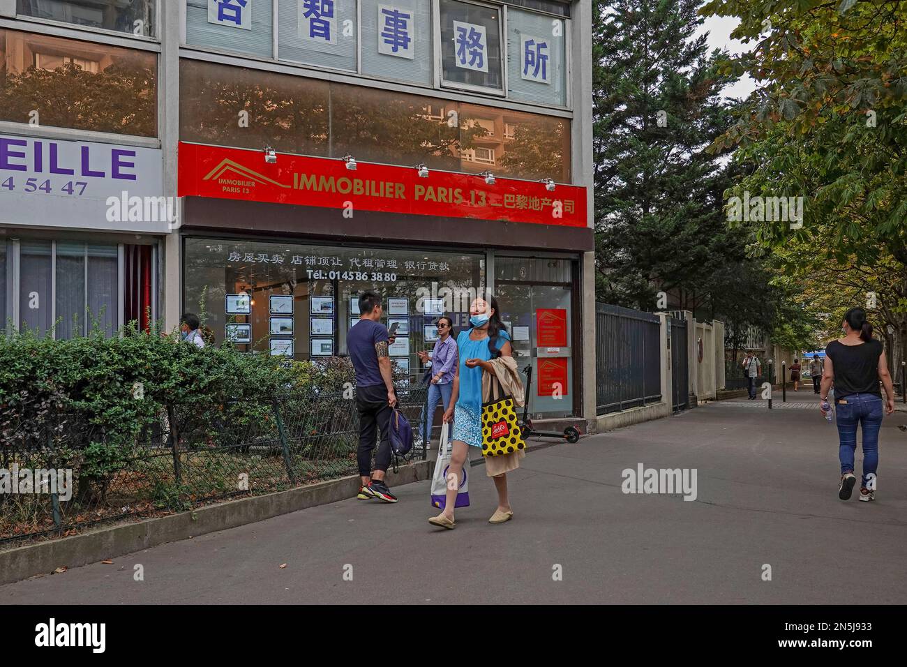 France, Paris, September 13, 2021 : The 13th arrondissement, Quartier ...