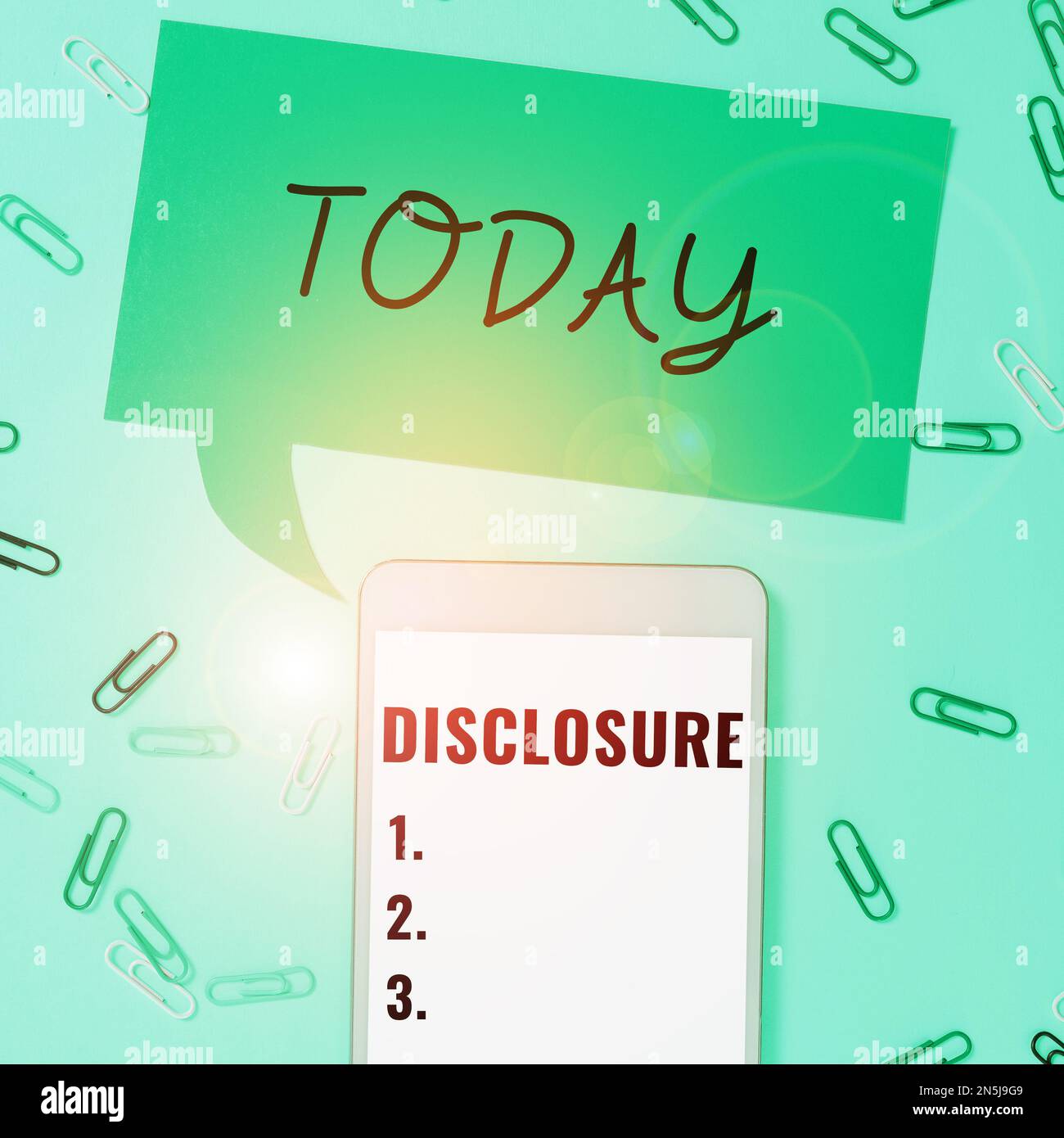 Hand writing sign Disclosure. Business showcase The action of making ...