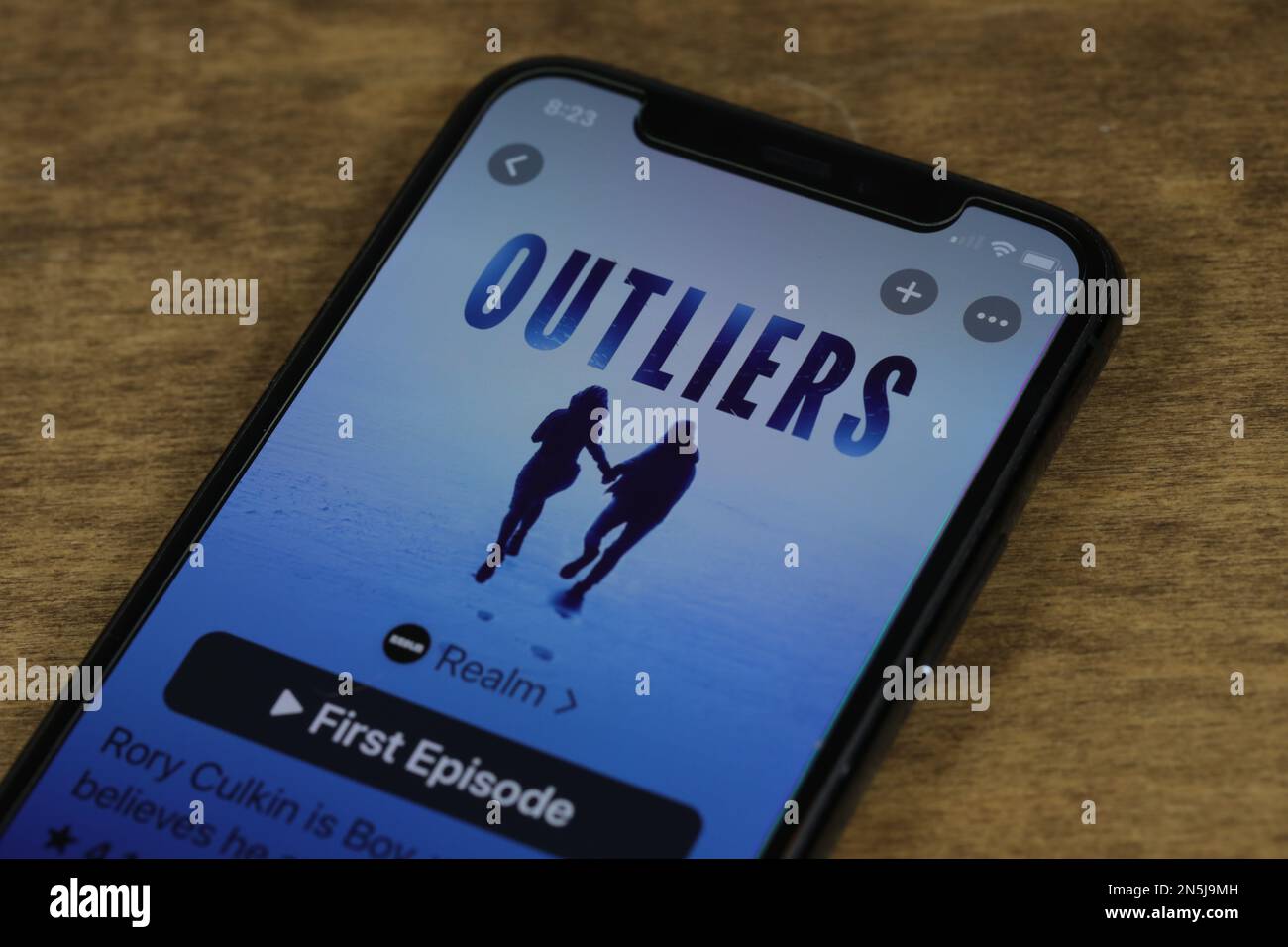 Podcast screen hi-res stock photography and images - Alamy