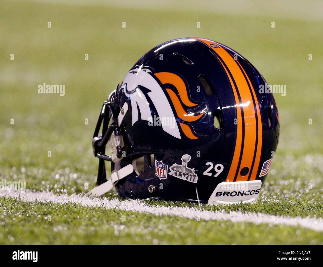 Seahawks Vs Broncos Helmets