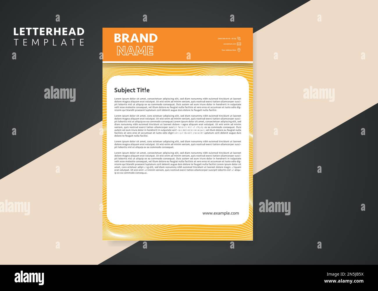 Corporate Business Letterhead, Elegant and minimalist style letterhead ...
