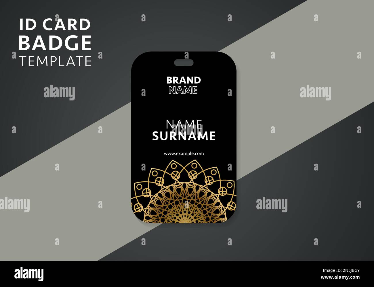 Luxury ornamental mandala badge design with golden arabesque pattern ...