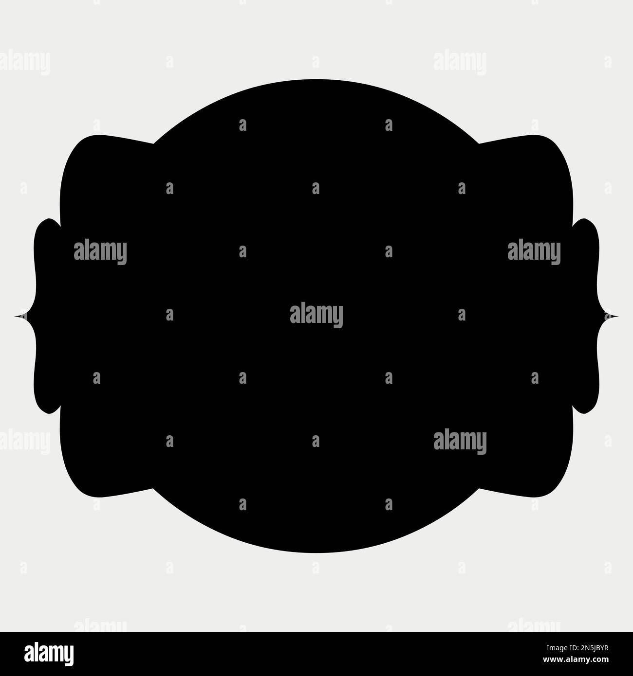 Frame Silhouette Shape Element vector illustration Stock Vector Image ...