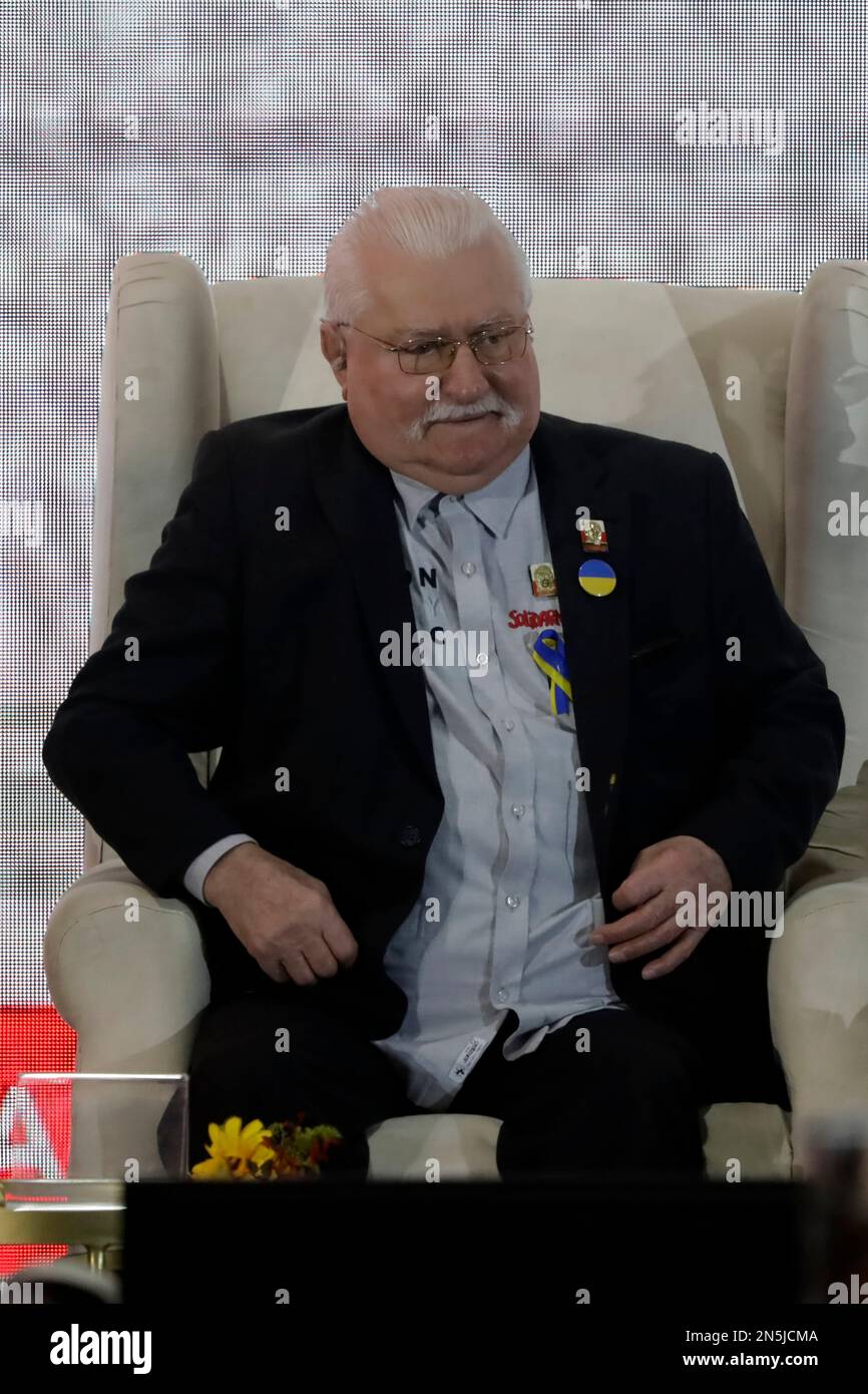 February 8, 2023, Mexico City, Mexico: Former President of Poland ...