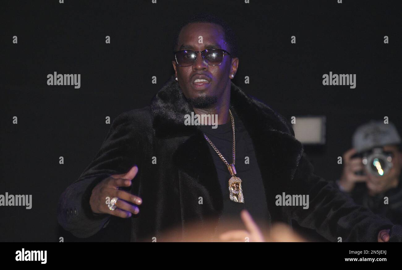 Sean Combs is seen performing at "Revolt's Music Revolution Party" on ...