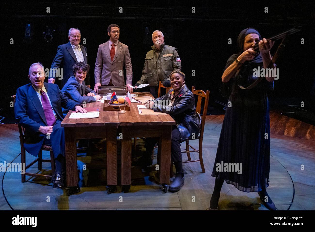 London, UK. 9 February 2023. (L to R) Michael Maloney as Anton Korsakov ...