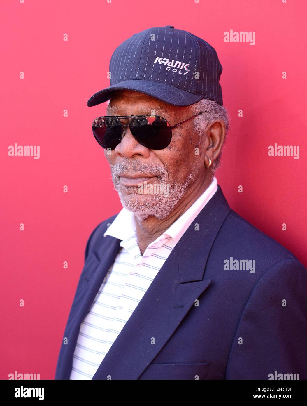 Actor Morgan Freeman seen at the premiere of the feature film "The Lego ...