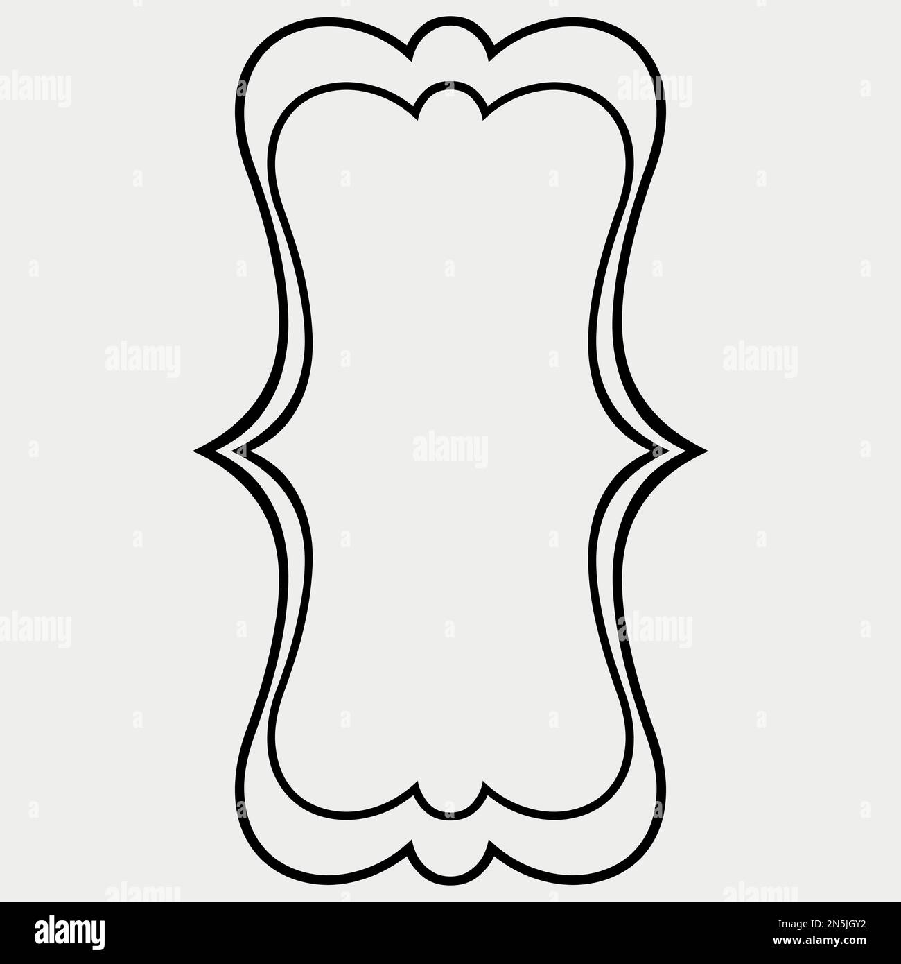 Frame Border Shape Element vector illustration Stock Vector Image & Art ...