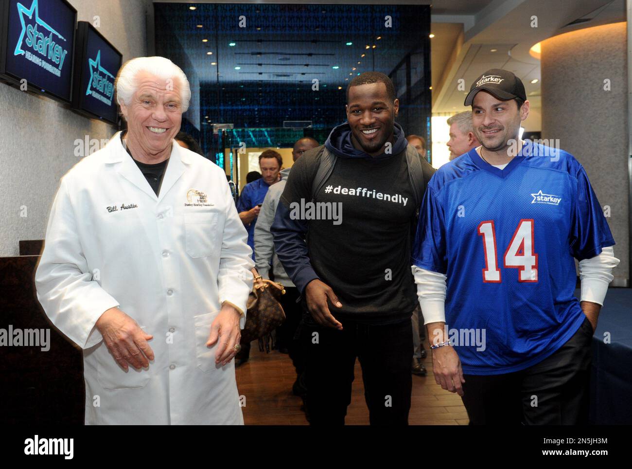 Bill Austin, left, Founder of Starkey Hearing Foundation, and Steven ...