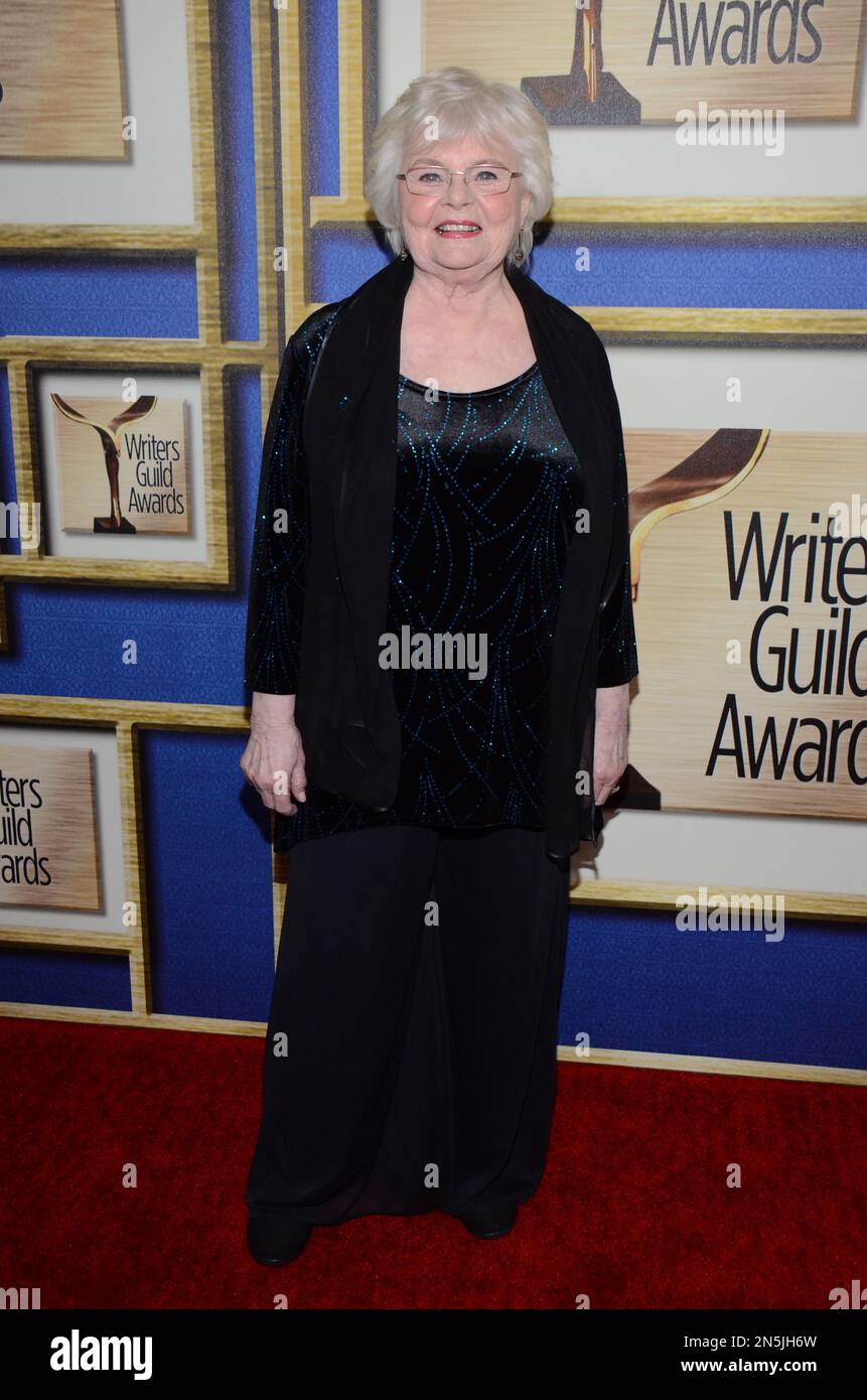 June Squibb arrives at the Writers Guild Awards, on Saturday, Feb. 1 ...