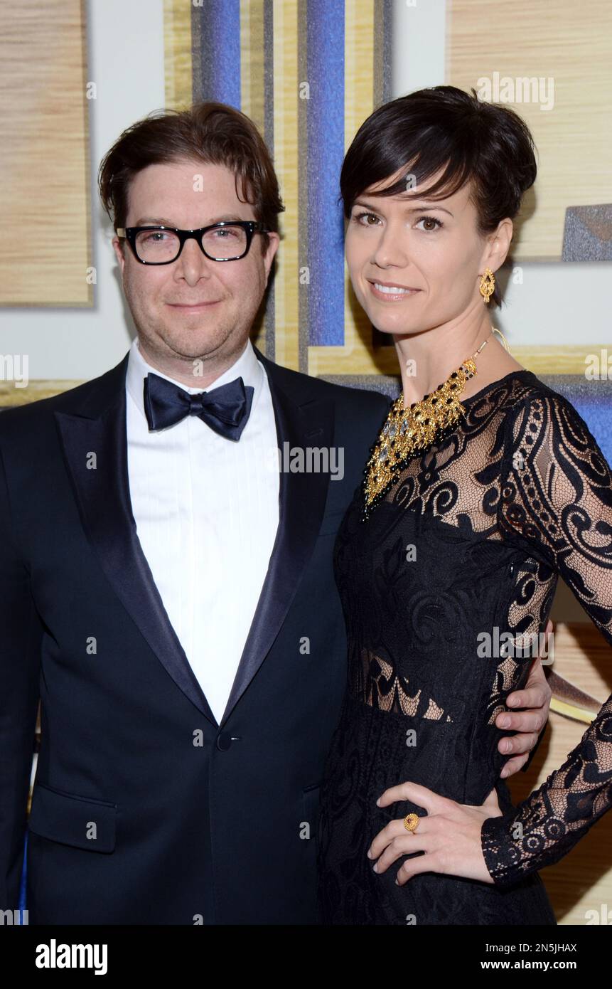 Eric Warren Singer, left, and guest arrive at the Writers Guild Awards ...