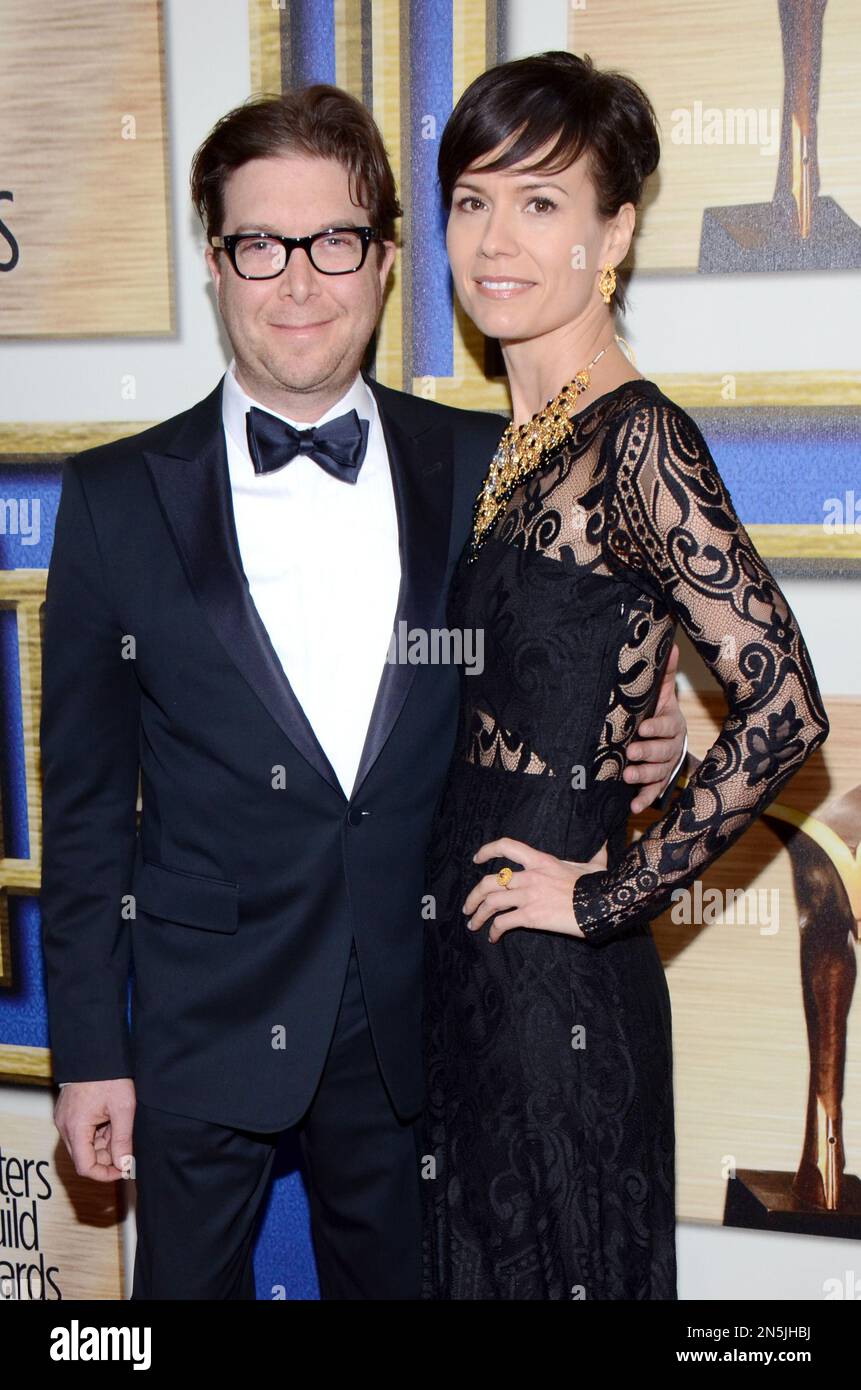 Eric Warren Singer, left, and guest arrive at the Writers Guild Awards, on Saturday, Feb. 1 ...