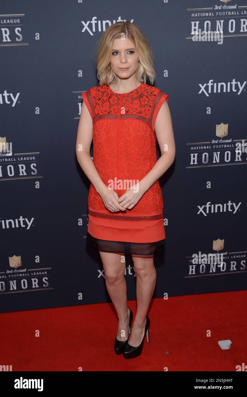 Actress Kate Mara arrives at the 3rd annual NFL Honors at Radio City ...