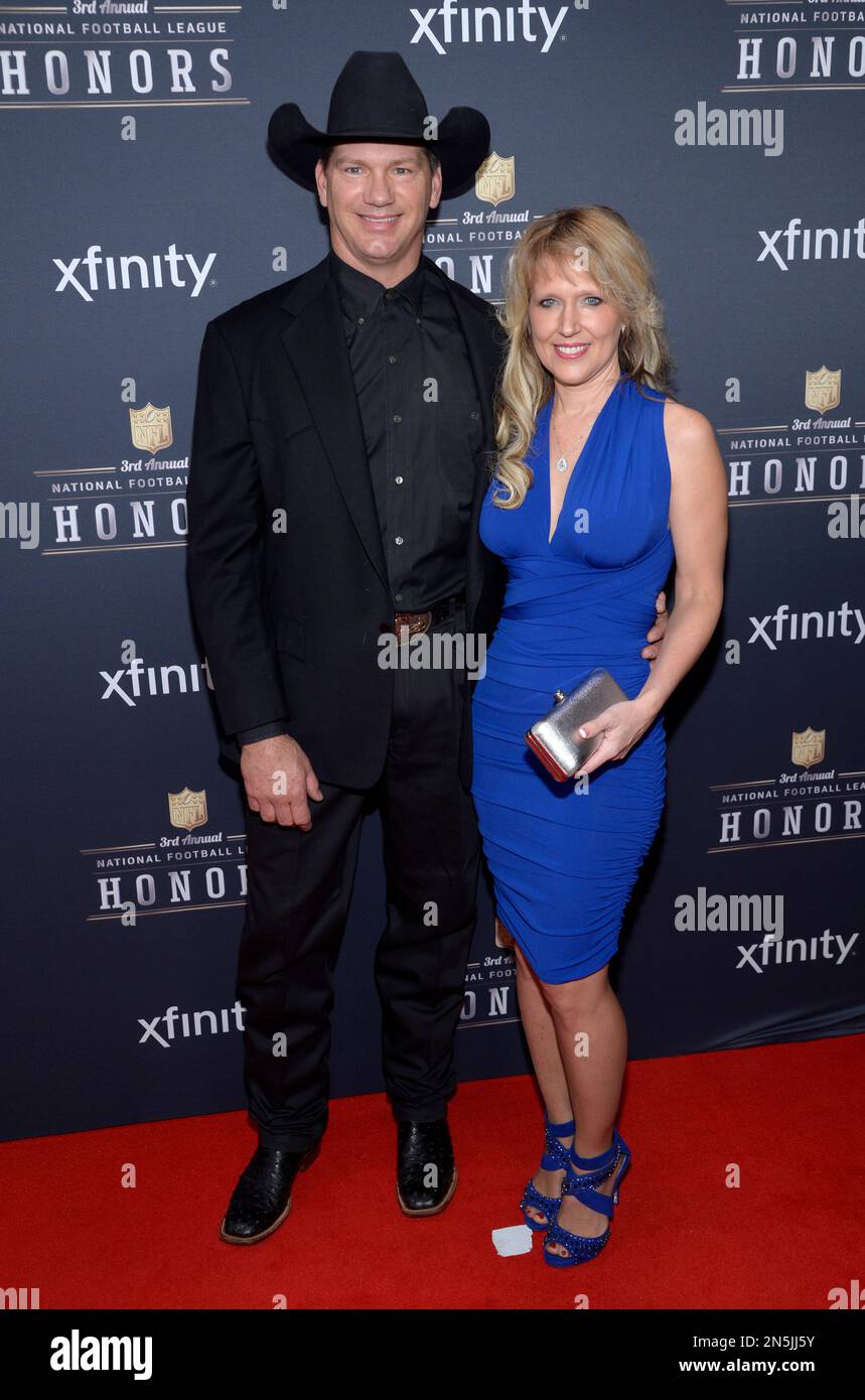Jay Novacek, left, and LeAnn Novacek arrives at the 3rd annual NFL ...