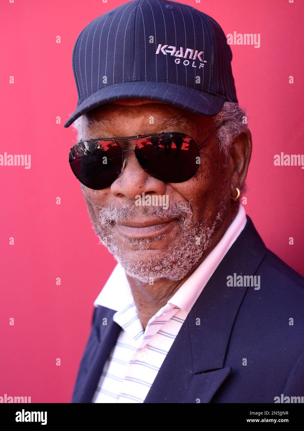 Actor Morgan Freeman seen at the premiere of the feature film "The Lego ...