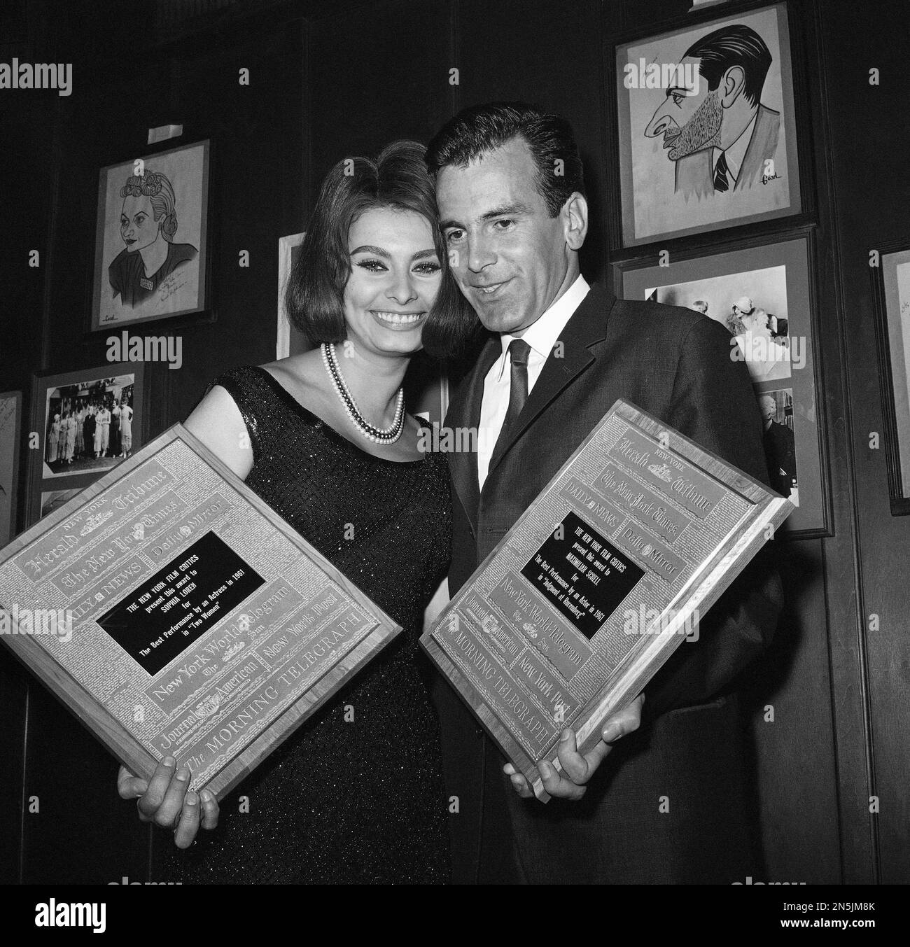 FILE - In a Jan. 20, 1962 file photo, Maximilian Schell and Sophia ...