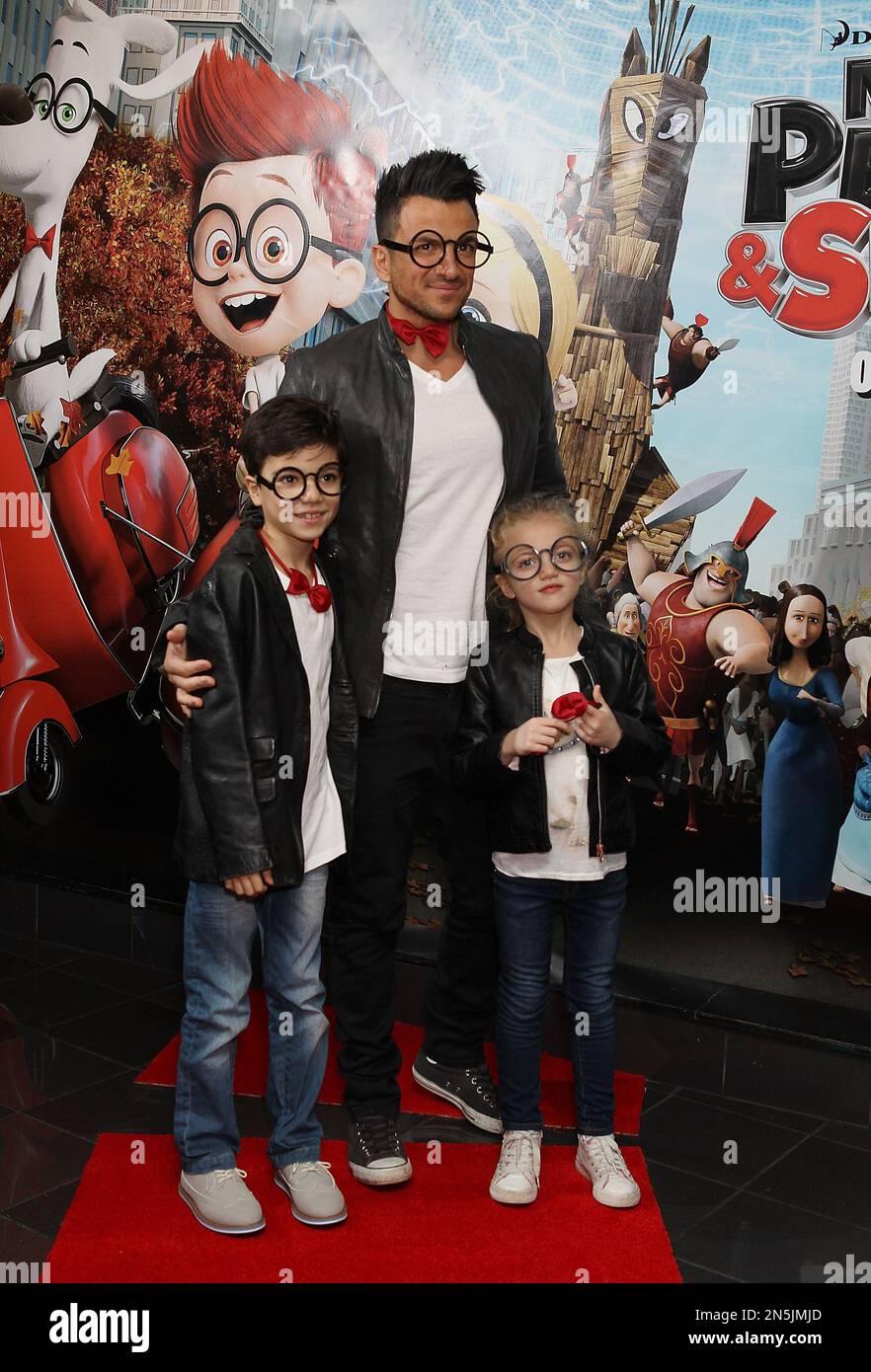 Peter Andre and his two children Princess Tiaamii Crystal Esther Andre ...