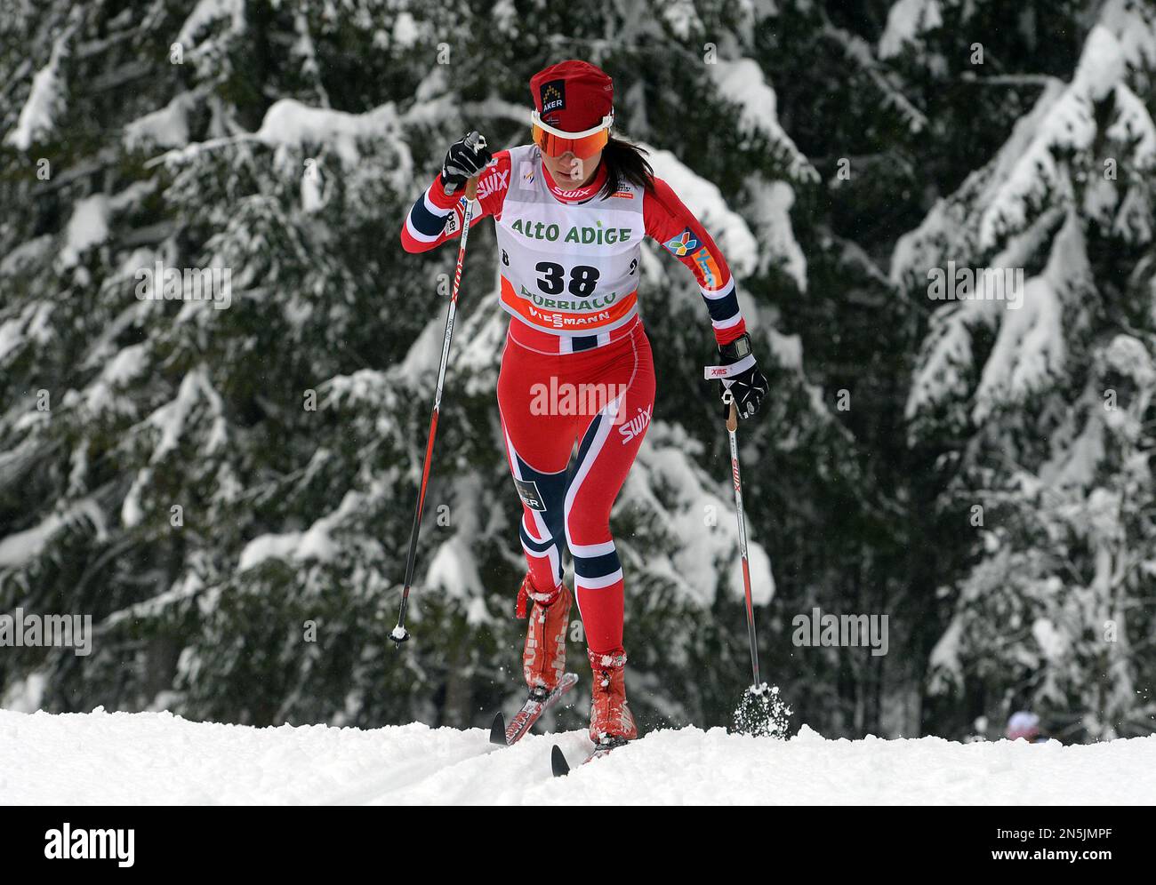 Heidi Weng of Norway skis during a cross country ski, women's World Cup ...