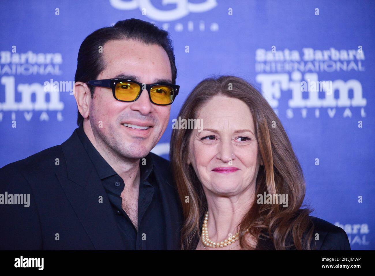 Roger Durling, left, and Melissa Leo seen at 2014 Santa Barbara ...