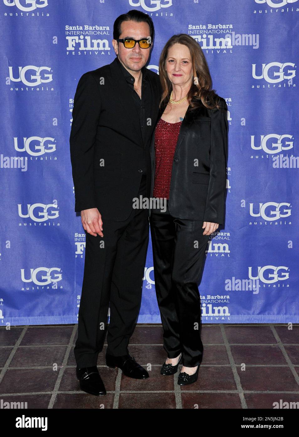 Roger Durling, left, and Melissa Leo seen at 2014 Santa Barbara ...