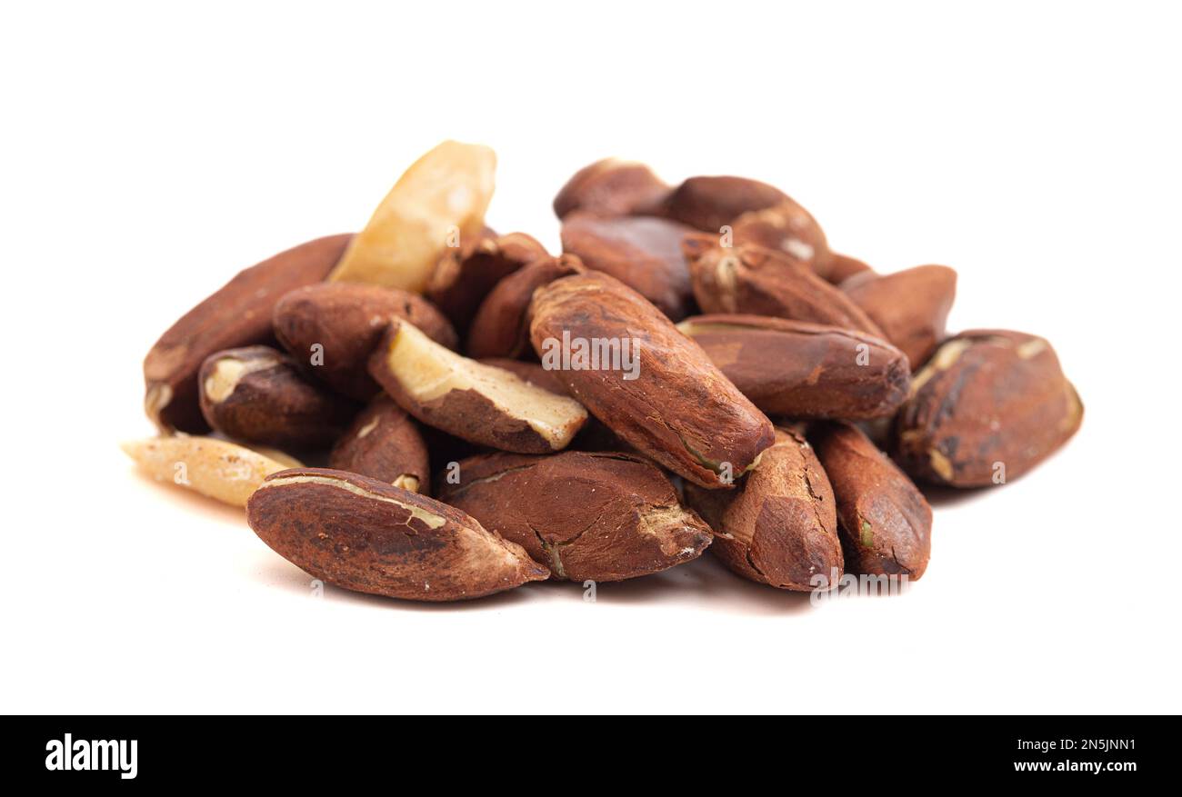 Pili Nuts from the Philippines on a White Background Stock Photo - Alamy