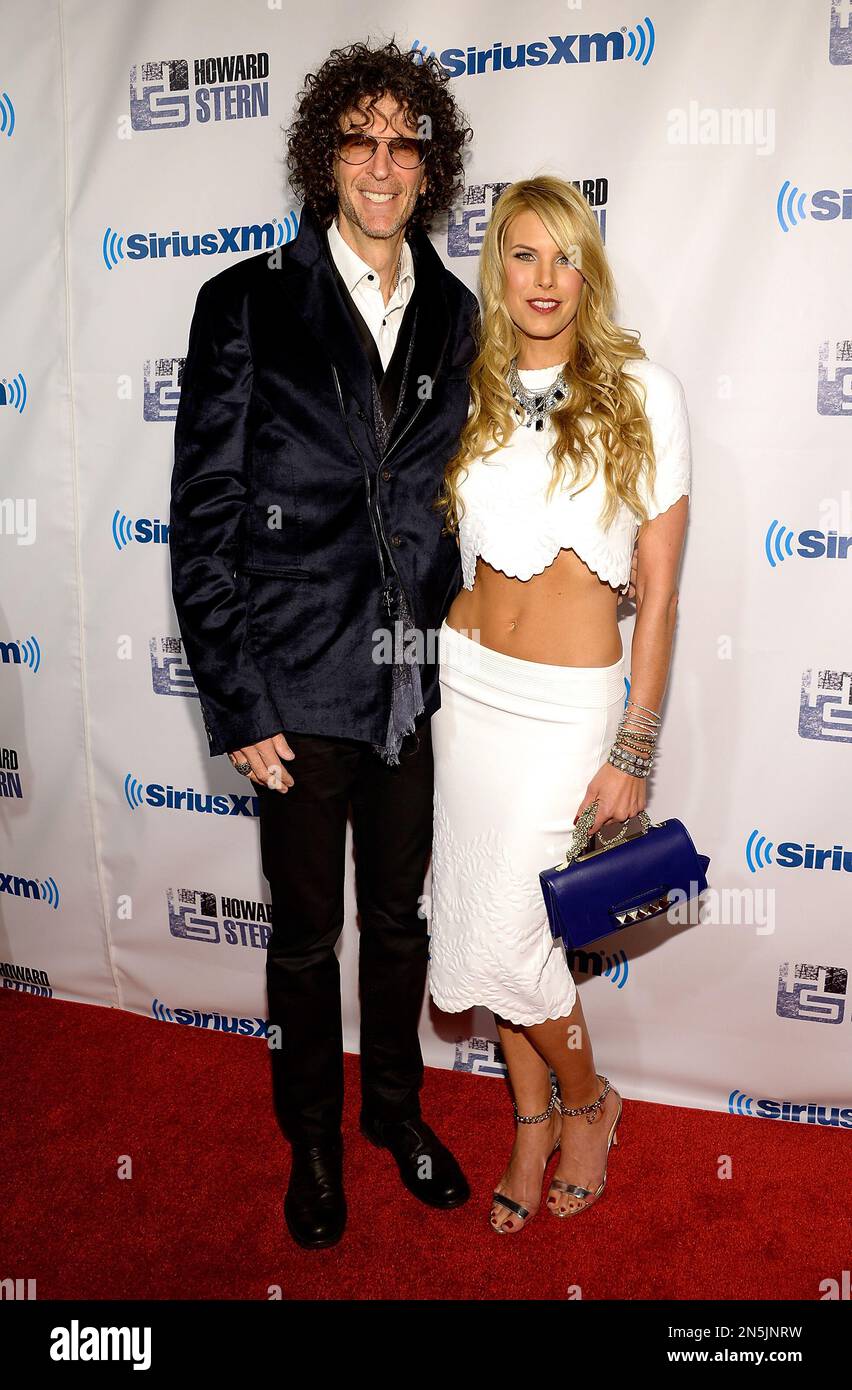 Satellite radio talk show host Howard Stern and wife Beth Stern arrive ...