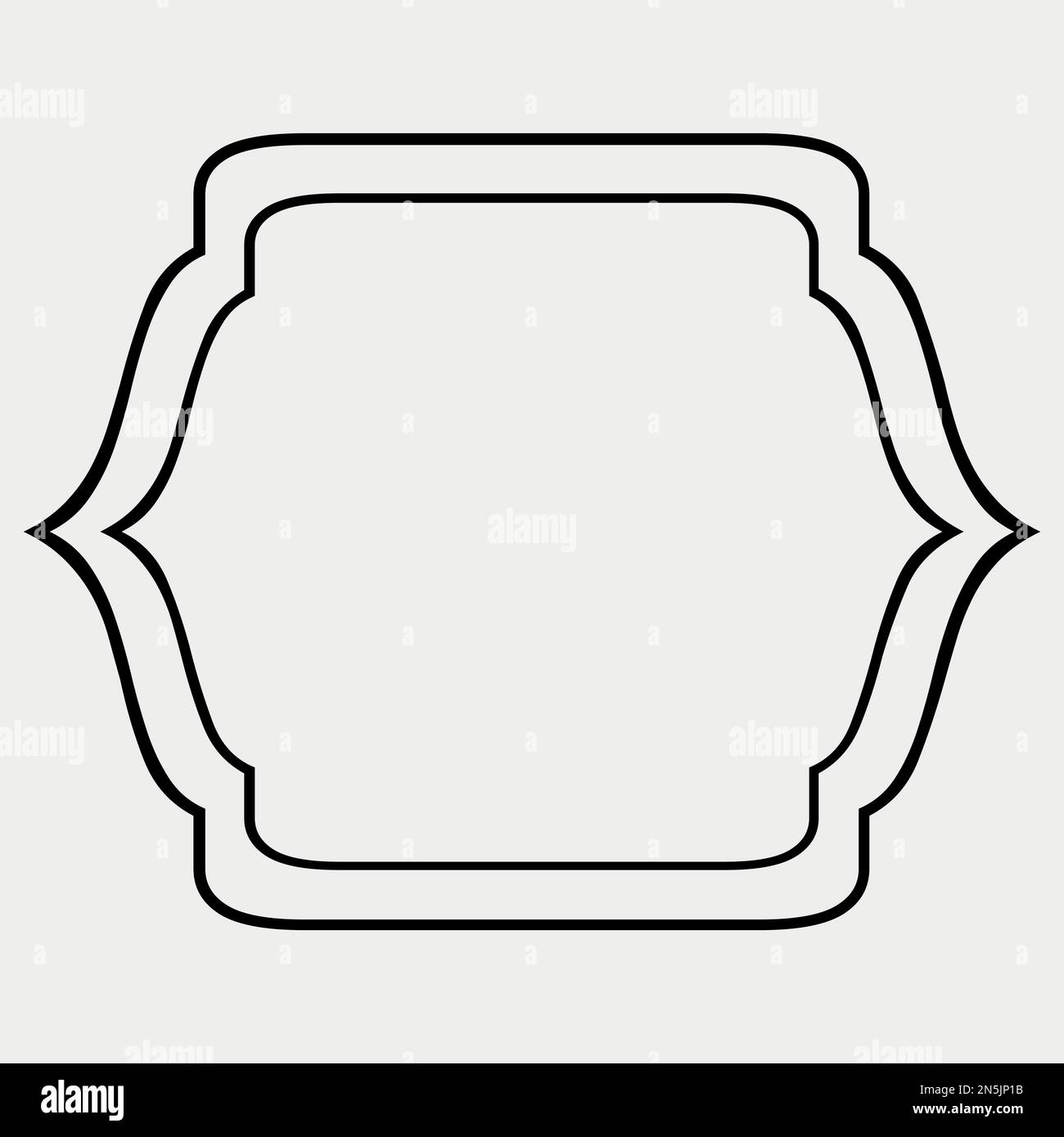 Frame Border Shape Element vector illustration Stock Vector Image & Art ...