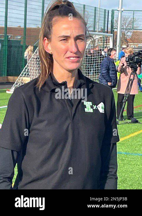 Jill Scott at the official opening of a football pitch named after her ...
