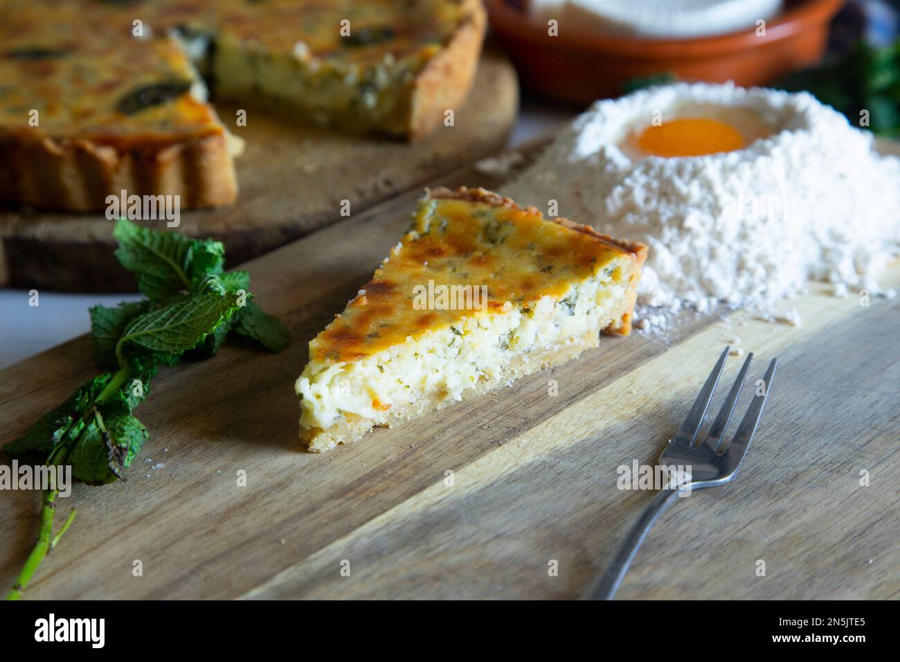 The flaó is a pastry made with flour paste filled with cottage cheese ...