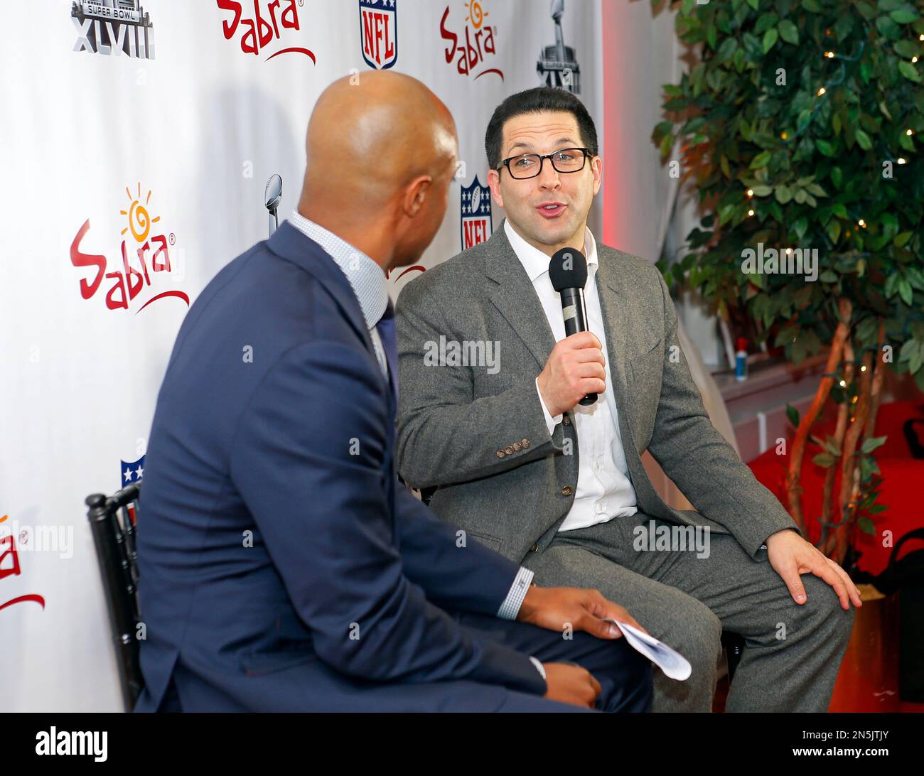 Adam Schefter ESPN reporter, right and Jay Williams former NBA player ...