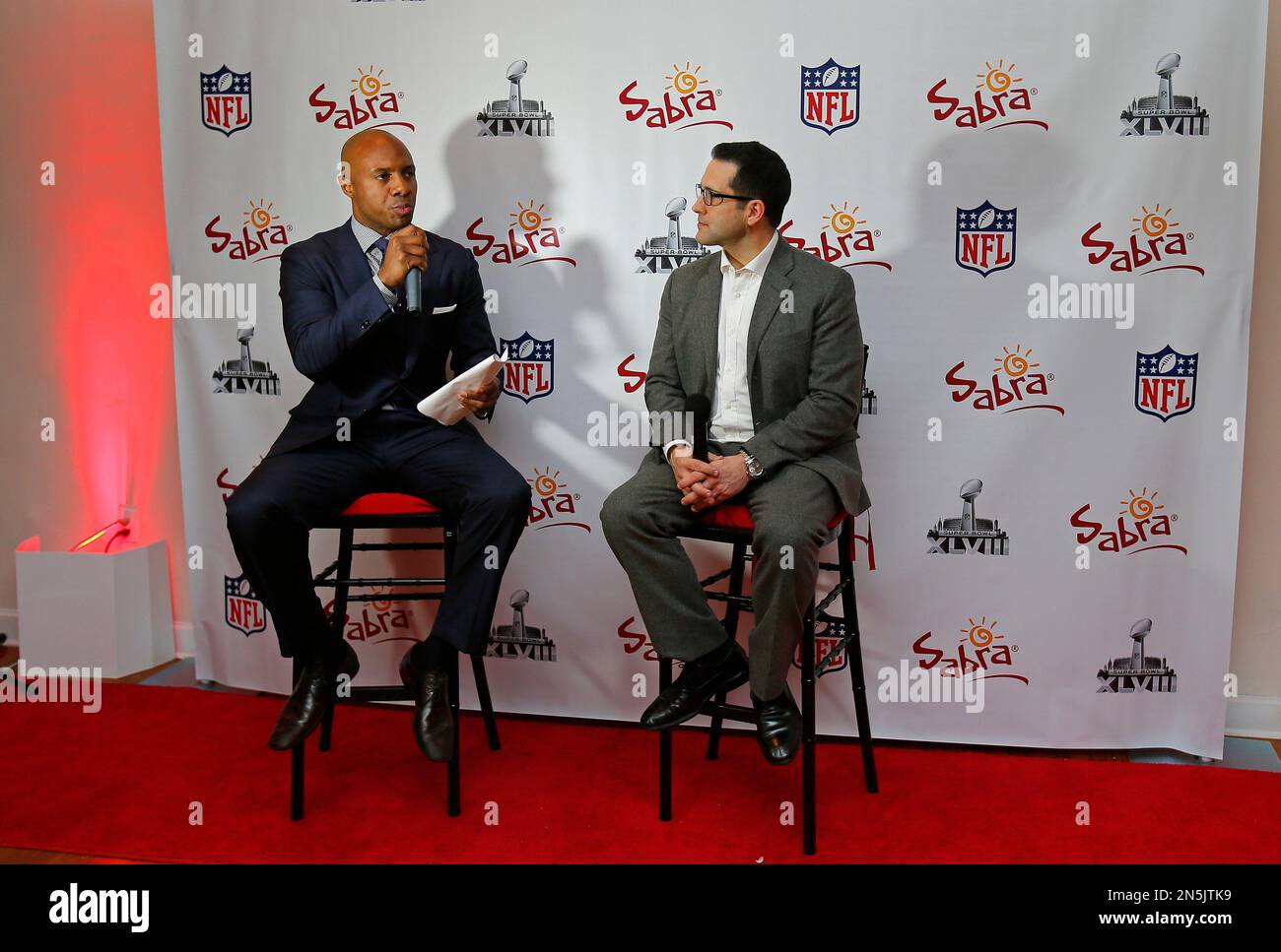 Adam Schefter ESPN reporter, right and Jay Williams former NBA player ...