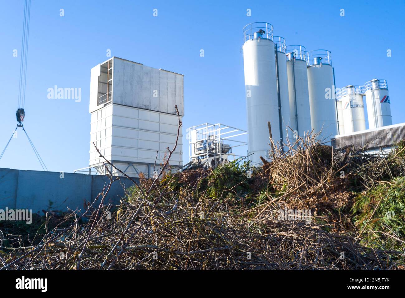 Green waste. On site, Traditional Waste Zone. Visit of Minister of ...