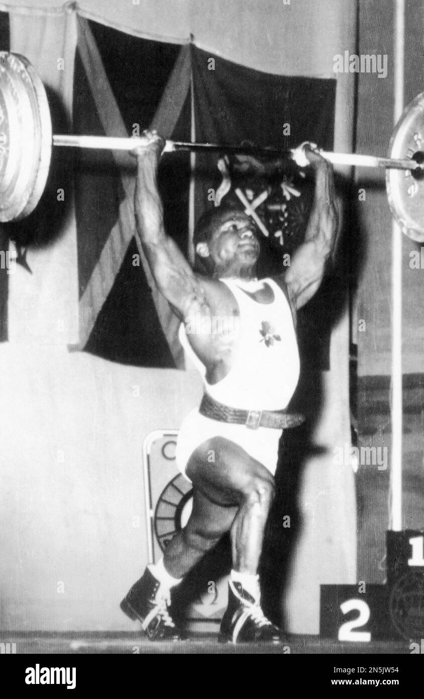 Precious McKenzie of England is shown in action during the Bantam Class ...