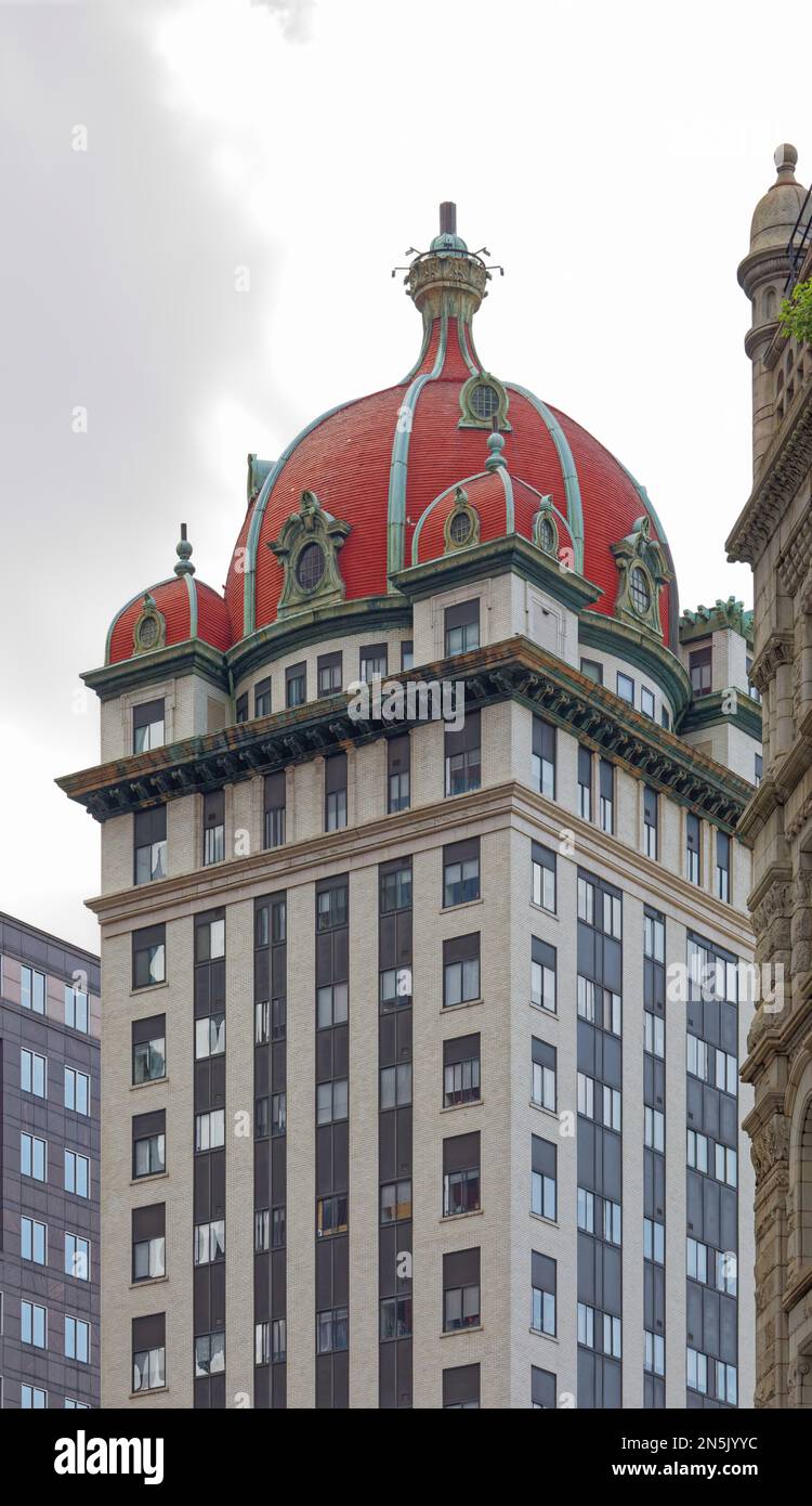 Pittsburgh Downtown: Red-domed apartment high-rise Midtown Towers was ...