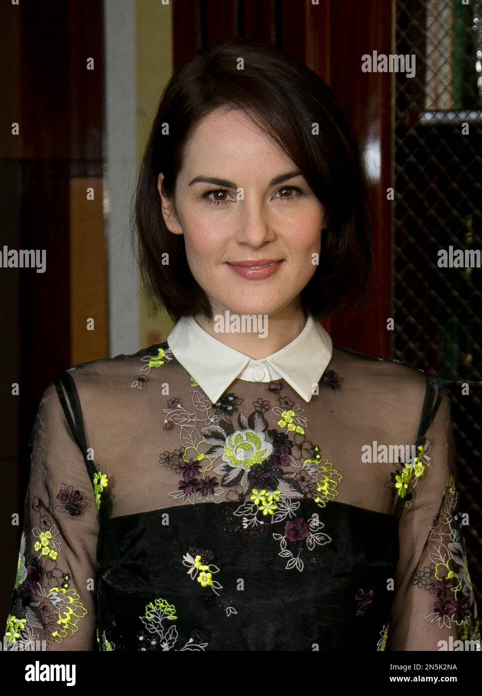 British actress Michelle Dockery, poses for photographs during a photo ...