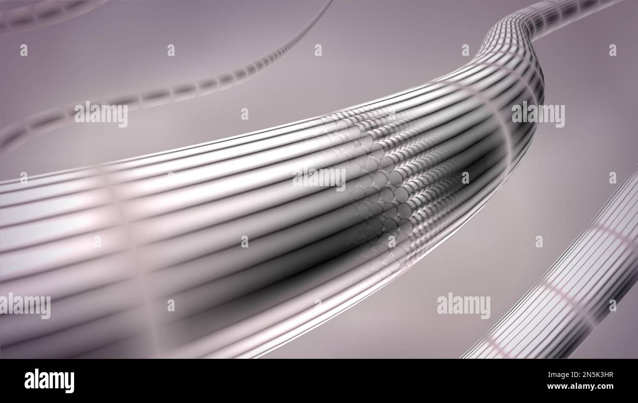 Collagen fibers macro zoom 3D rendered illustrations Stock Photo - Alamy