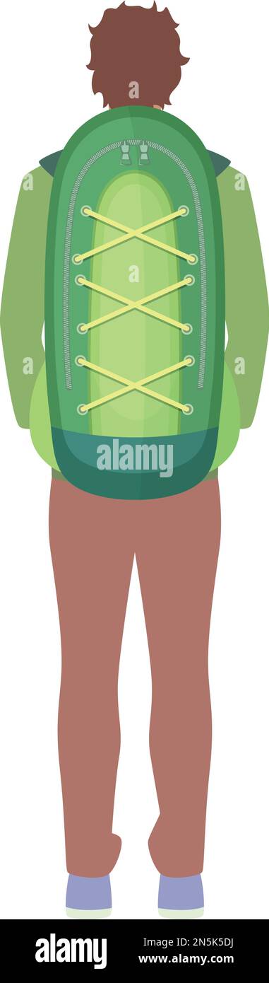 Backpack rear view Stock Vector Images - Alamy