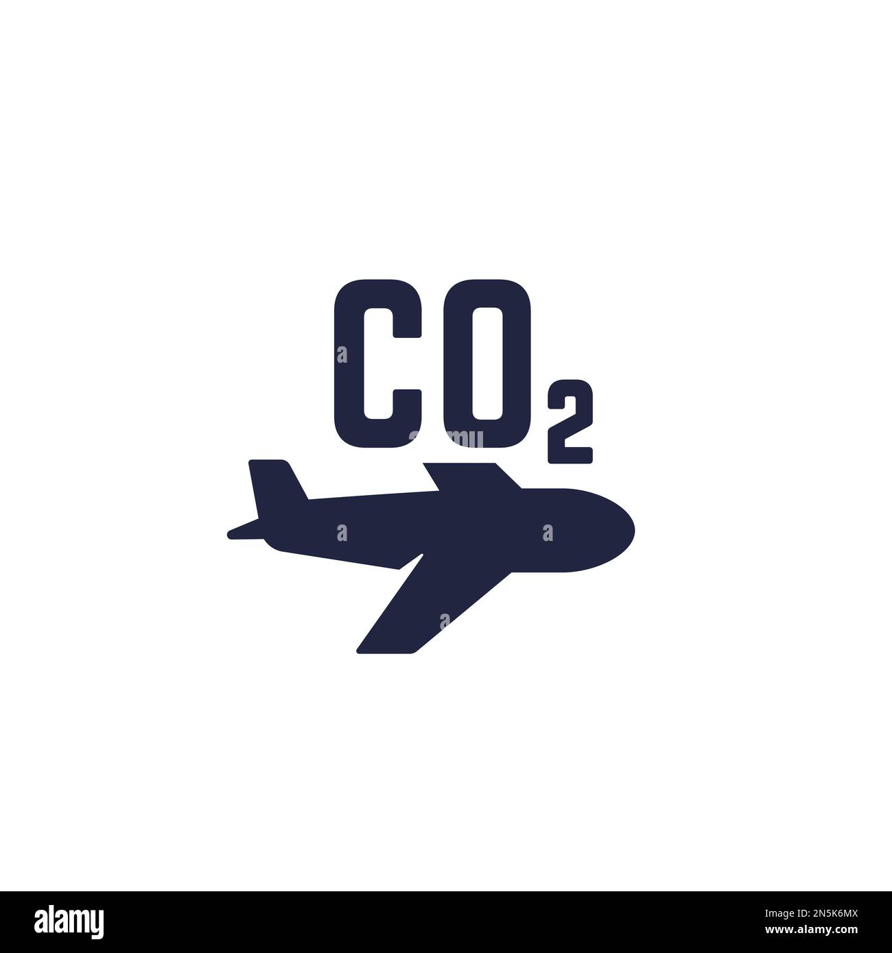 carbon footprint of flying icon on white Stock Vector Image & Art - Alamy