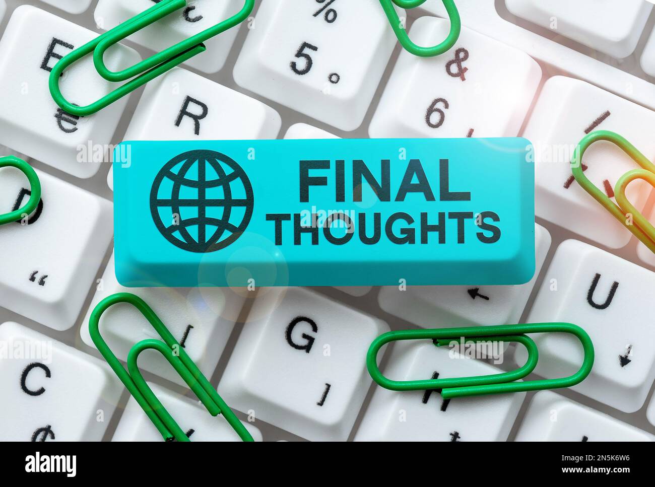 Hand writing sign Final Thoughts. Business concept Conclusion Last ...