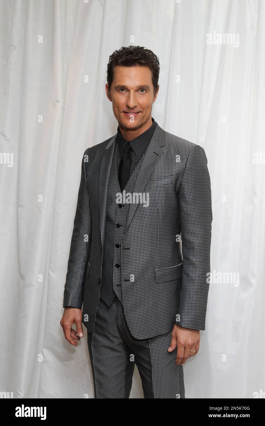 American actor Matthew McConaughey arrives at Dallas Buyers Club's UK ...