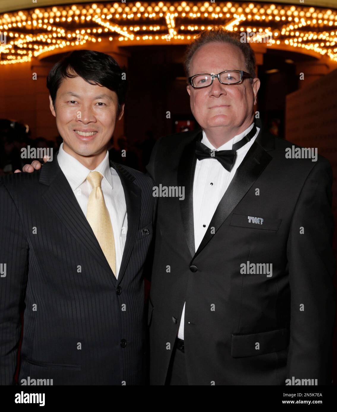 Andy Chen and John Follmer attend the 2014 International 3D and ...